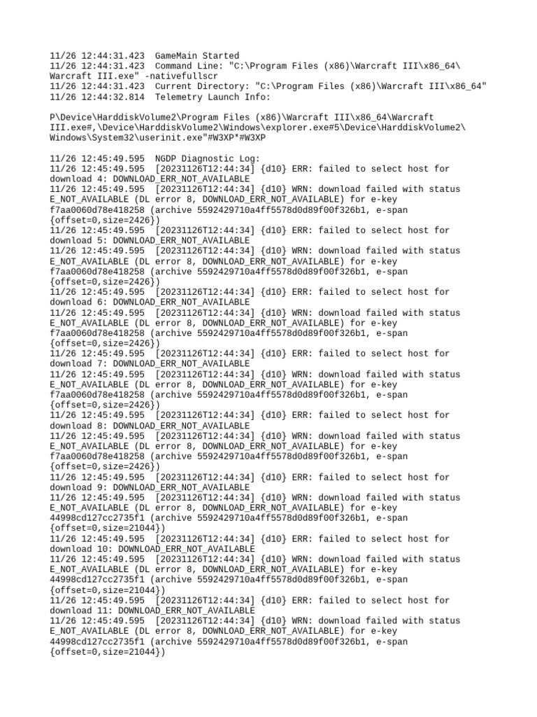 War3Log | PDF | Software | Computer Science