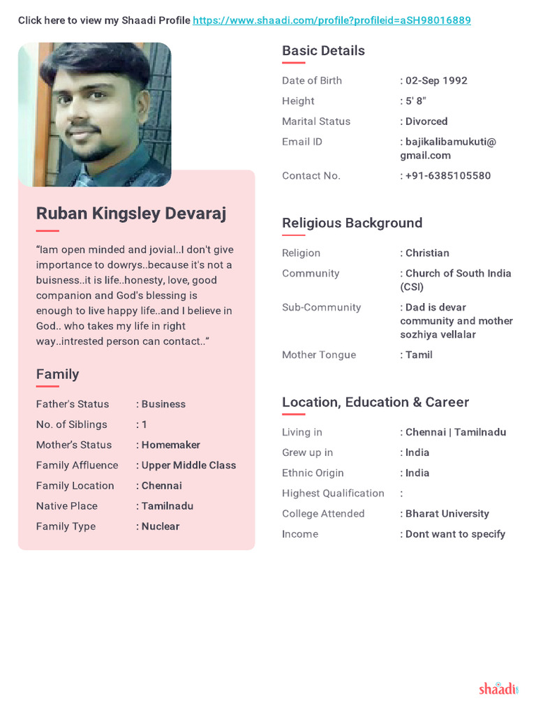 Ruban Biodata | PDF