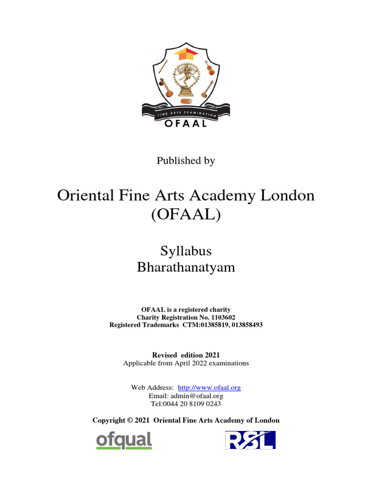 Bharathanatyam Syllabus Full 2023 | PDF