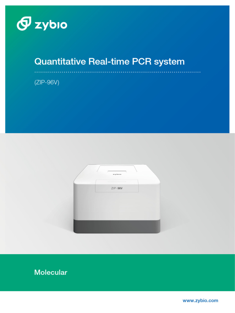 ZIP-96V Quantitative PCR System Overview | PDF | Real Time Polymerase ...