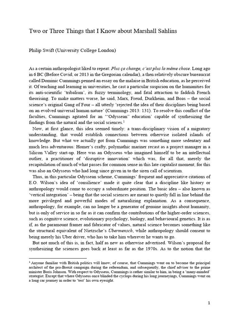 Critique of Cummings on Anthropology | PDF | Anthropology | Immanuel Kant