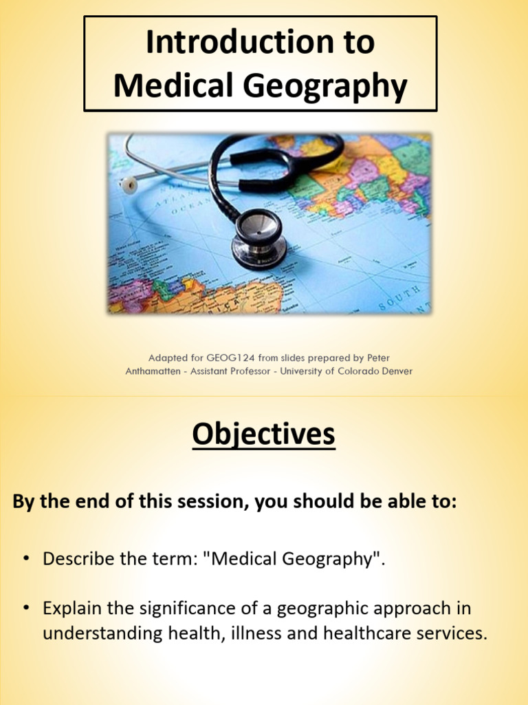 Intro To Medical Geo Slides | PDF