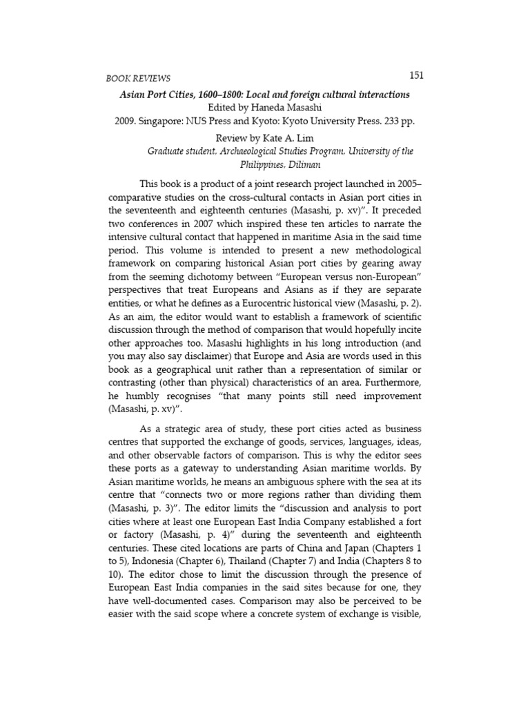 Book Review Asian Port Cities 1600 1800 | PDF | Porcelain
