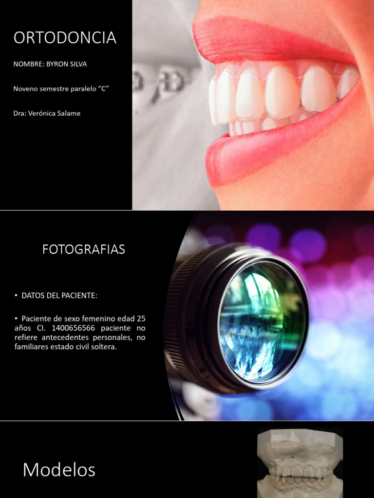 Ortodoncia Presentación Paciente | PDF | Ramas de Odontología | Anatomia dental
