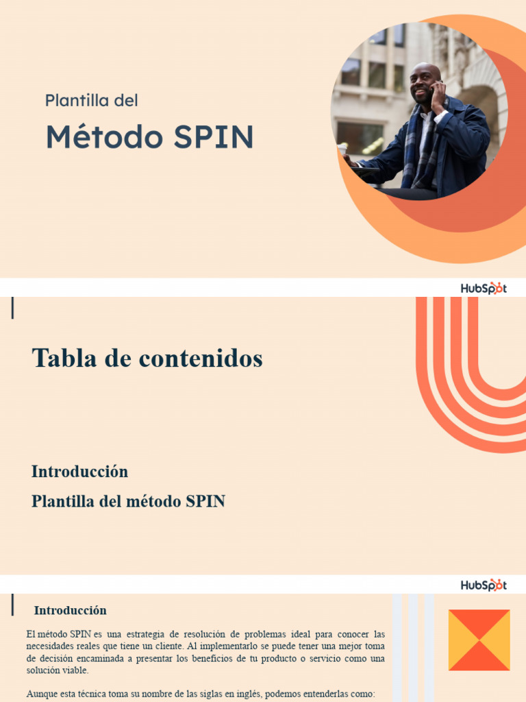 Plantilla Del Me Ütodo SPIN | PDF | Business | Cliente