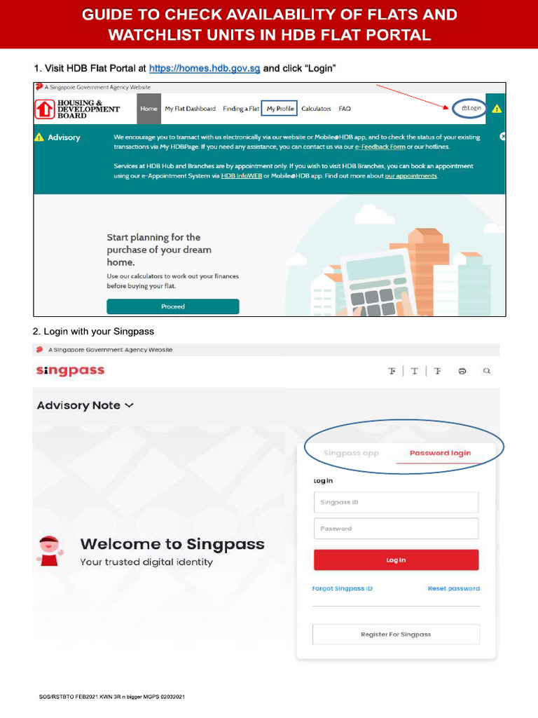 Guide To Check Availability of Flats and Watchlist Units in HDB | PDF