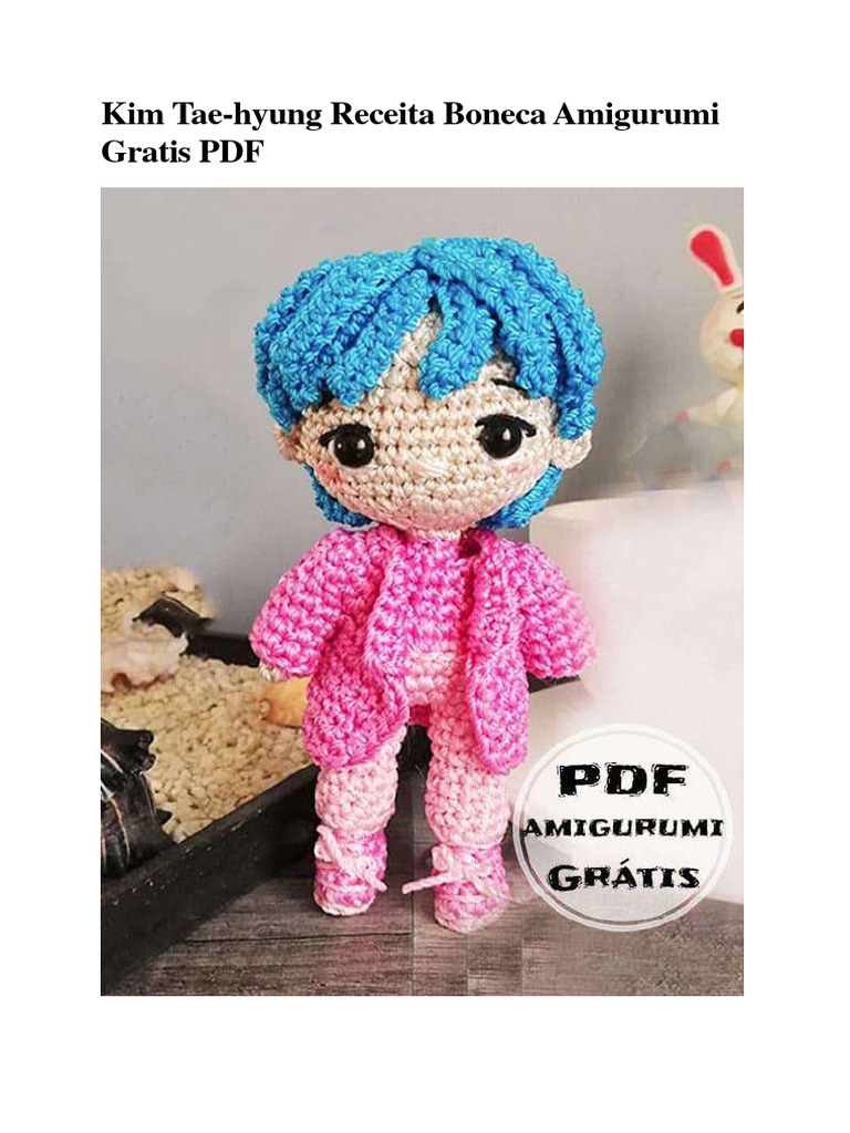 Kim Tae Hyung Receita Boneca Amigurumi Gratis PDF | PDF