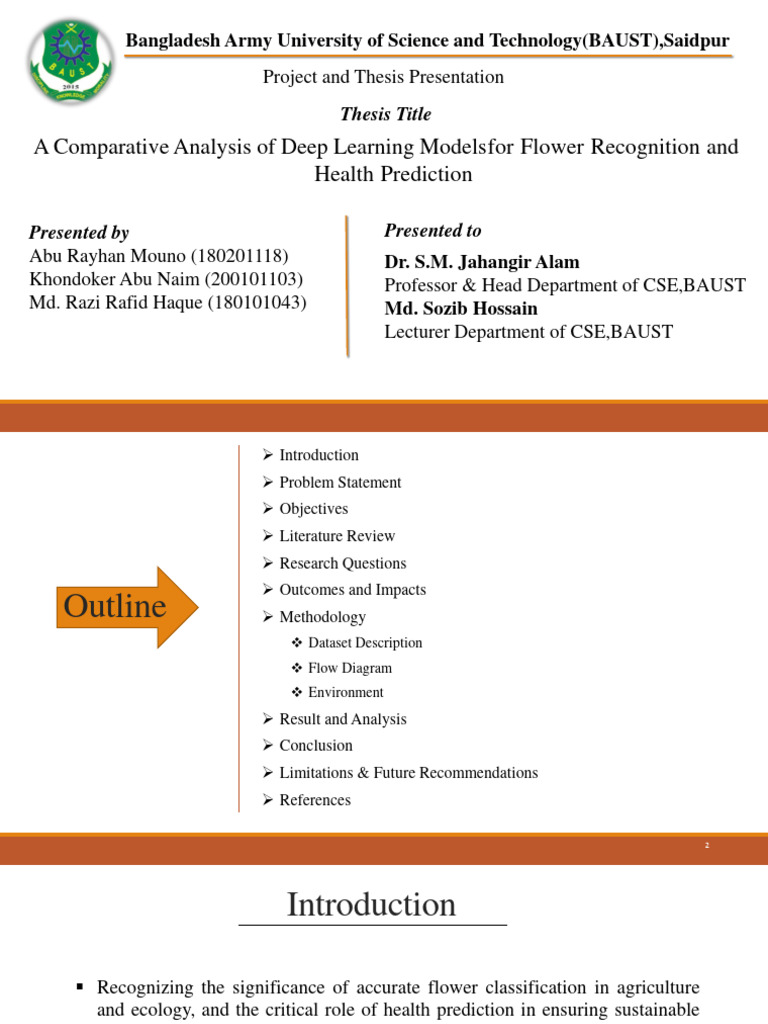 Thesis Final presentation | PDF | Deep Learning | Cybernetics