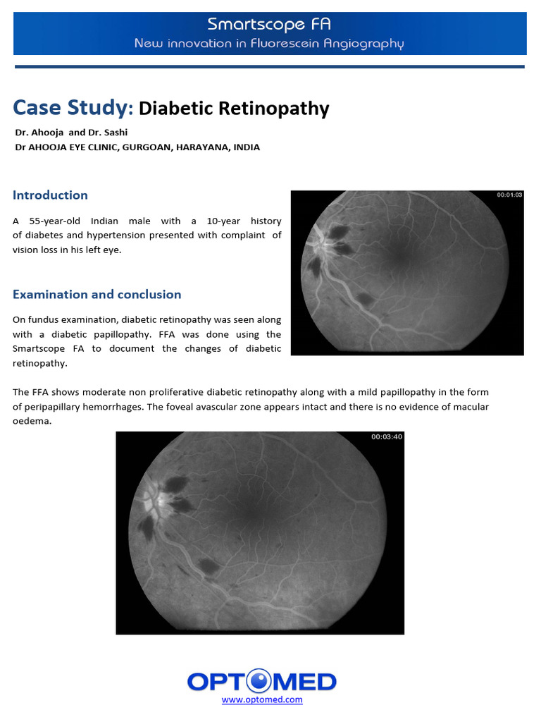 Diabetic Retinopathy Case Study Analysis | PDF | Self-Improvement | Wellness