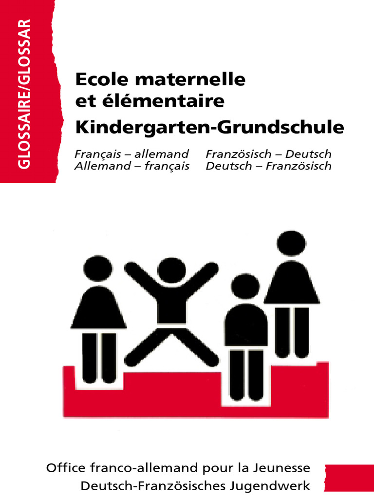 Ecole Maternelle Et Élémentaire - Kindergarten-Grundschule. Glossaire ...