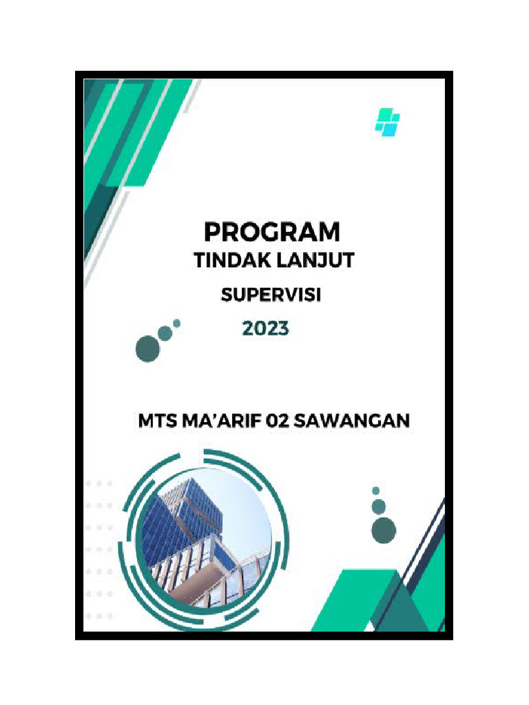 Cover Tindak Lanjut Supervisi | PDF