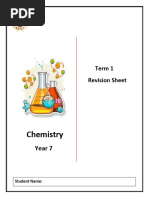 Year 7 Revision Sheet and Model Answer | PDF | Chemical Compounds ...