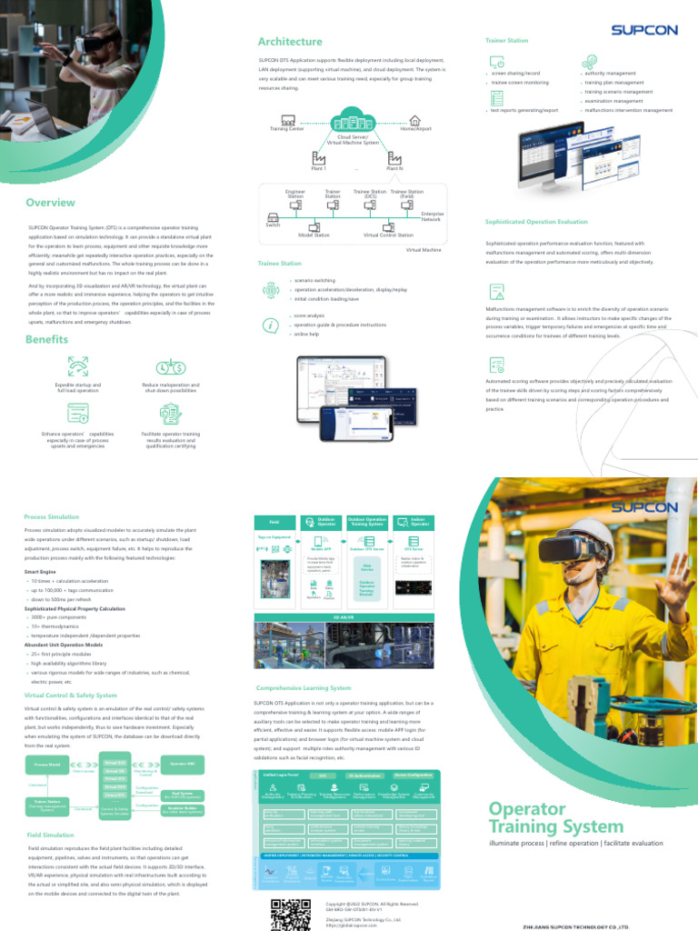 Operator Training System | PDF | Simulation | Virtual Reality