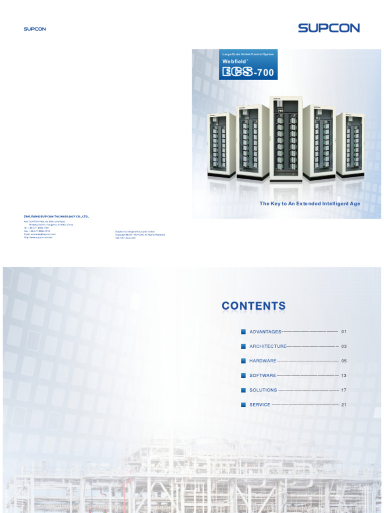 Webfield ECS-700 DCS | PDF | Network Switch | Programmable Logic Controller