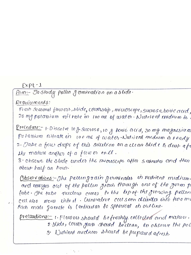 Biology Practical Answer | PDF
