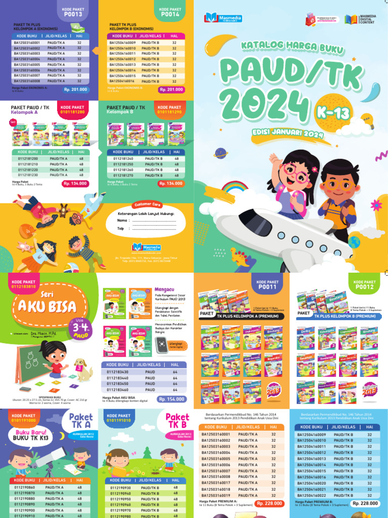 KATALOG PAUD-TK K-13 - 2024 - Compressed | PDF