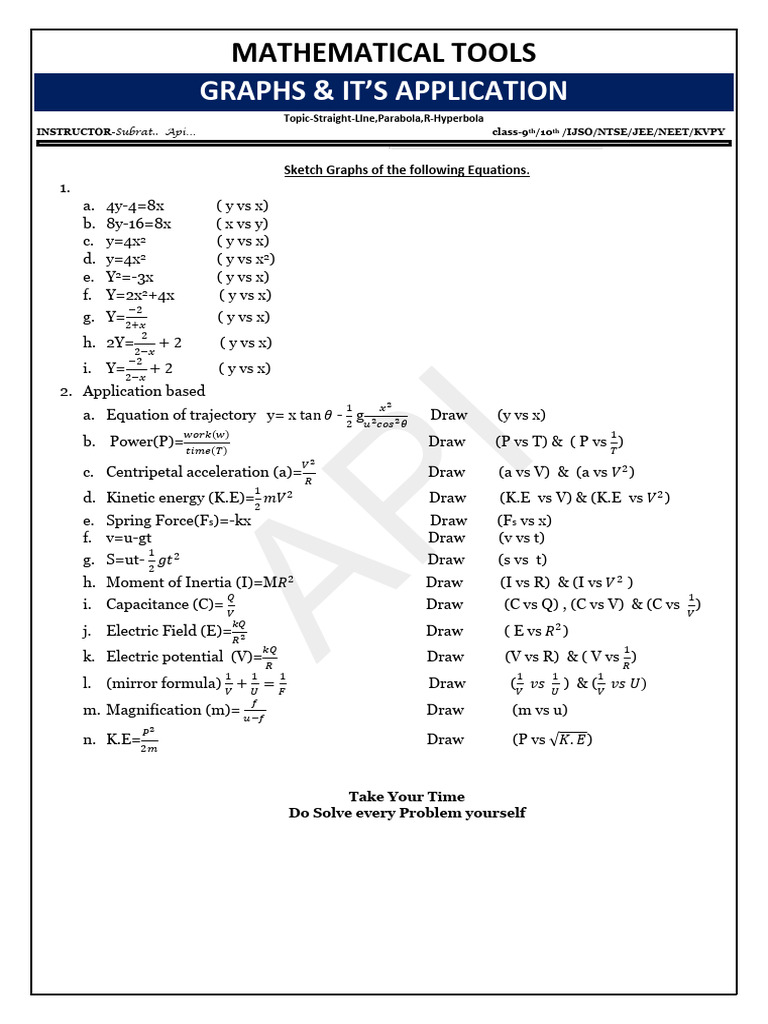 Graphs Practice | PDF | Motion (Physics) | Mechanical Engineering