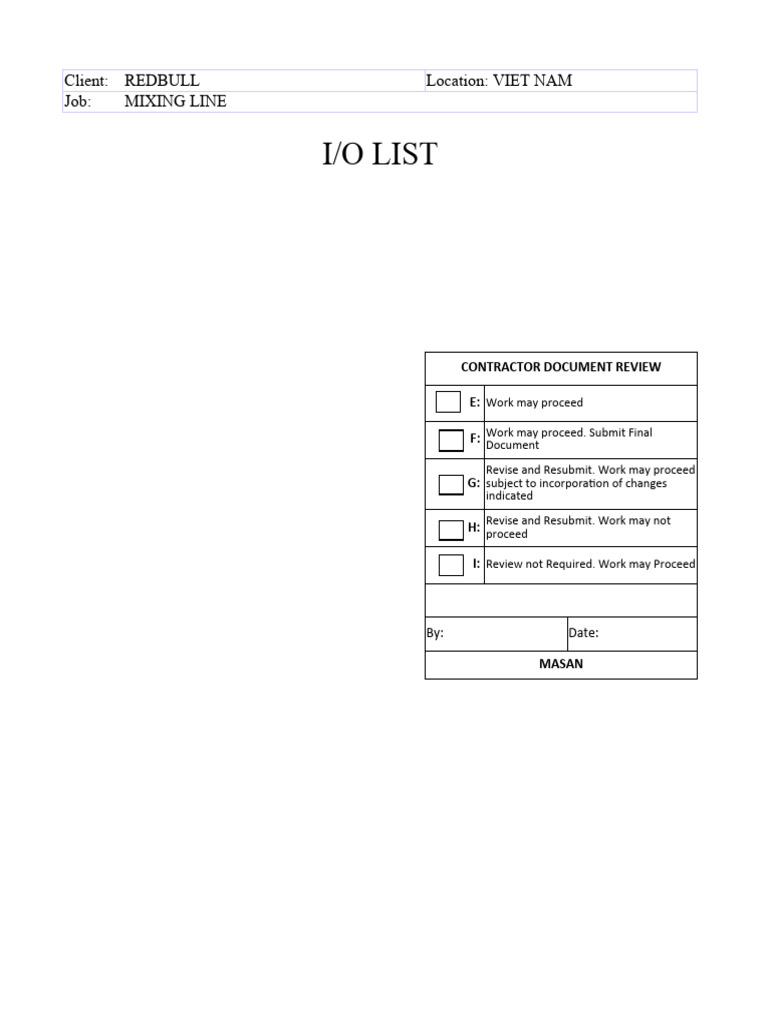 P.2103-Redbull-IO LIST-Rev6 | PDF | Feedback | Electronic Engineering
