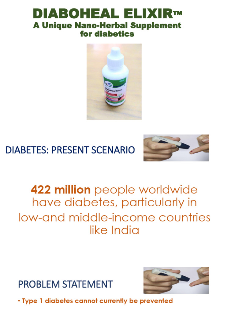 Diaboheal Elixir™ | Download Free PDF | Hypoglycemia | Diabetes