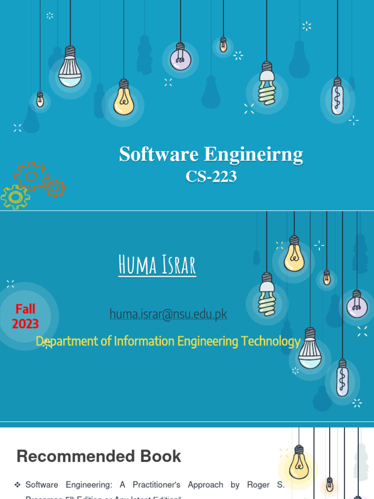 SW Eng Lecture 01 | PDF | Software | Application Software