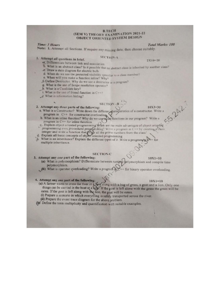 OoOSD 2021-22 | PDF