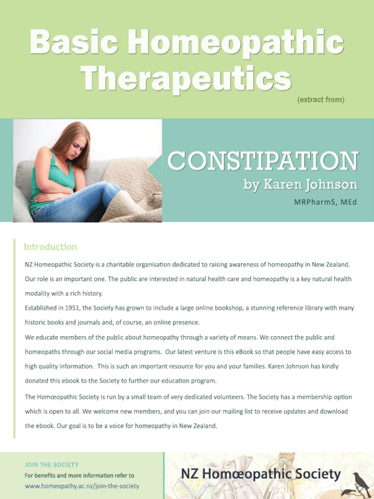 BHT 13 Constipation | PDF