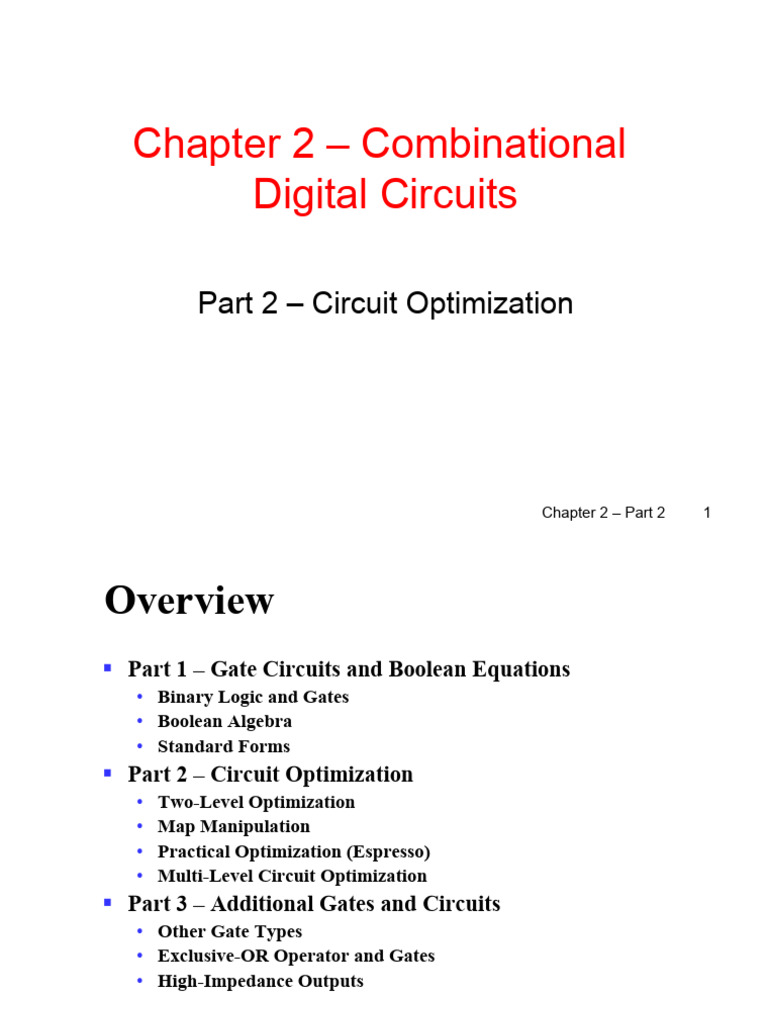 Chap 02 P2 | PDF | Logic Gate | Mathematics
