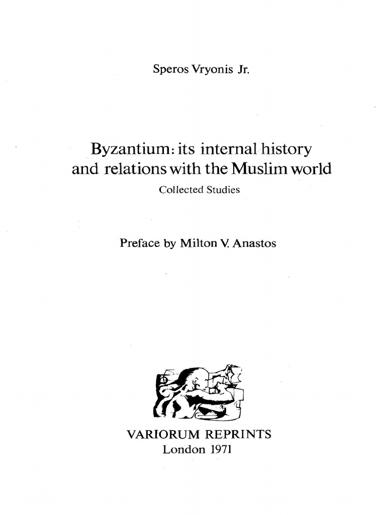 Vryonis 1968 Byz Islam 7-17th | PDF | Byzantine Empire | Arabs