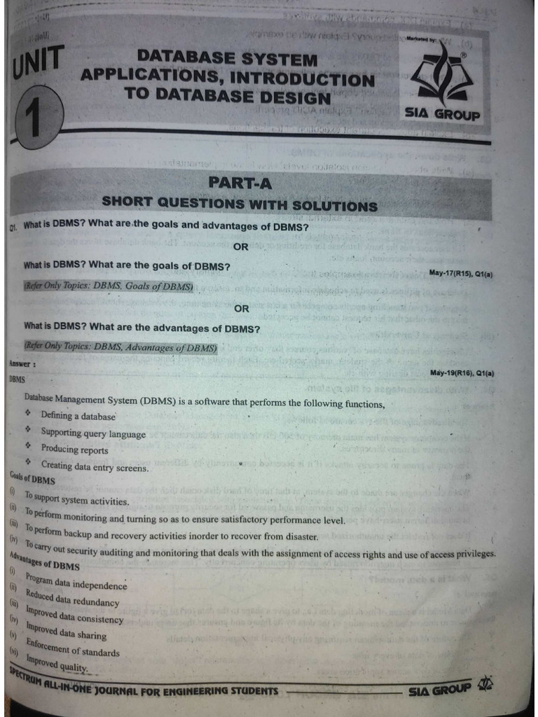 Dbms Database And System Applications Pdf Databases Relational Model