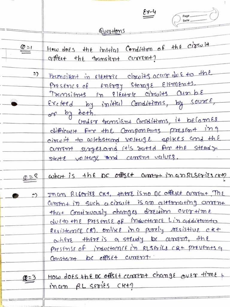 PS2 Ex-4&5 Que - Ans... | PDF