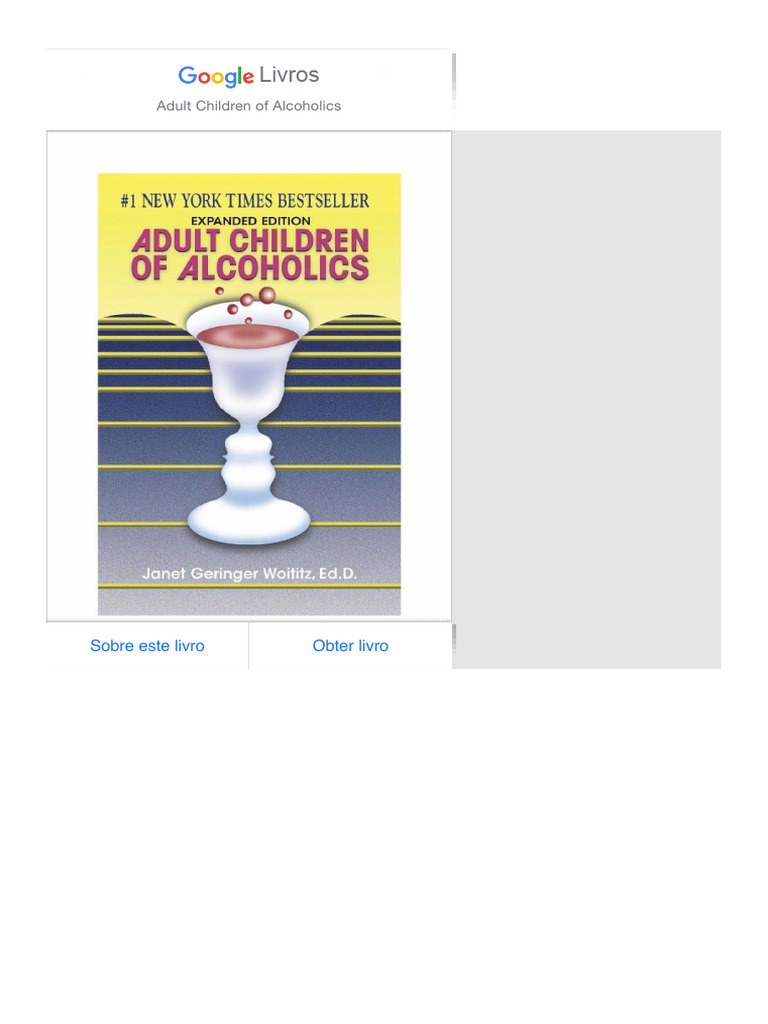 Adult Children of Alcoholics - Expanded Edition - Janet G. Woititz ...