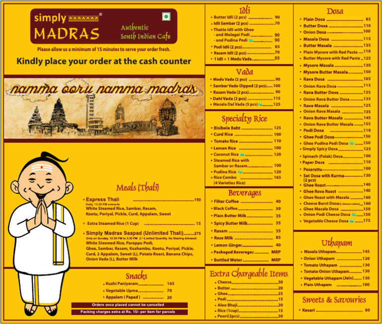 Vesu Menu New | PDF | Asian Cuisine | Cooking