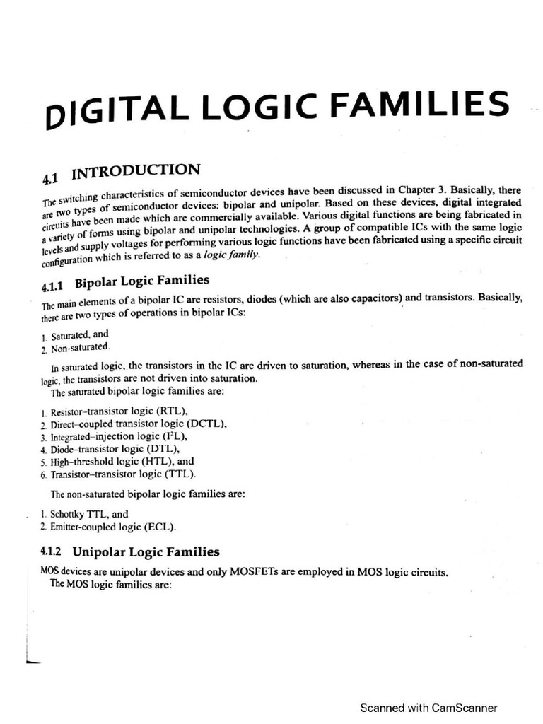 Logic Families Smallversion | PDF