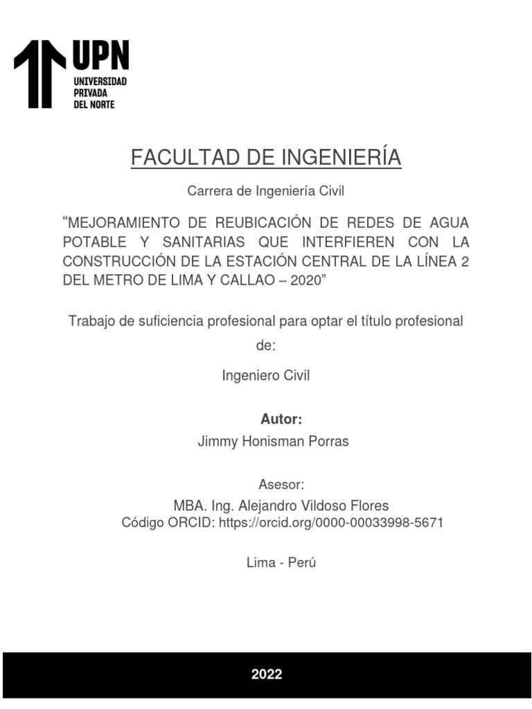 Honisman Porras Jimmy | PDF | Tubería (transporte de fluidos ...