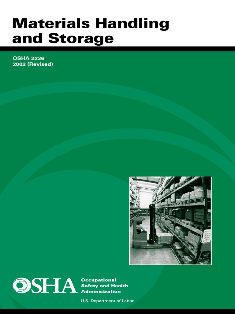 Material Handling and Storage | Download Free PDF | Occupational Safety ...