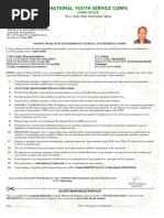 Nysc Final Clearance Format | PDF