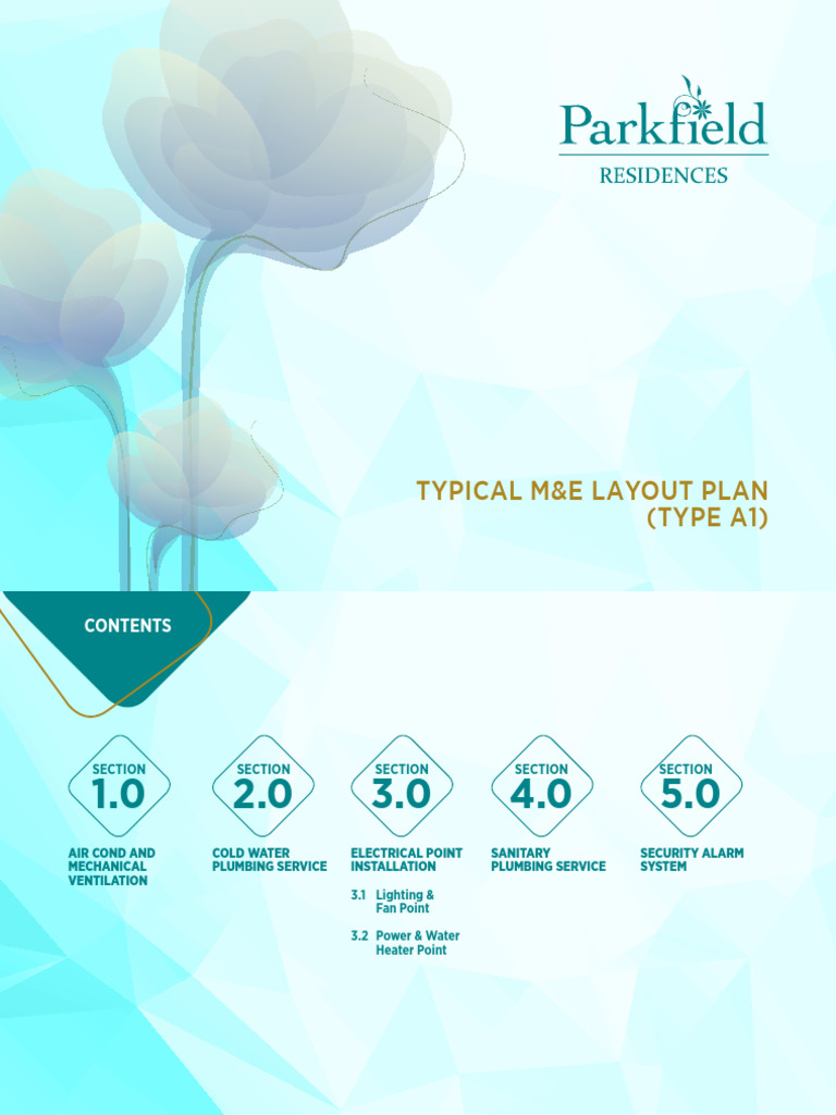 Parkfield A1 Layout Plan 1 | PDF | Plumbing | Building Materials