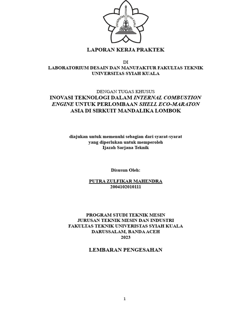 LAPORAN KERJA PRAKTEK Mandalika International Circuit | PDF | Seni ...