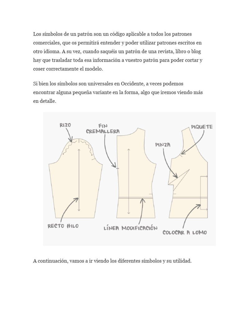 Los Símbolos de Un Patrón Son Un Código Aplicable A Todos Los Patrones ...