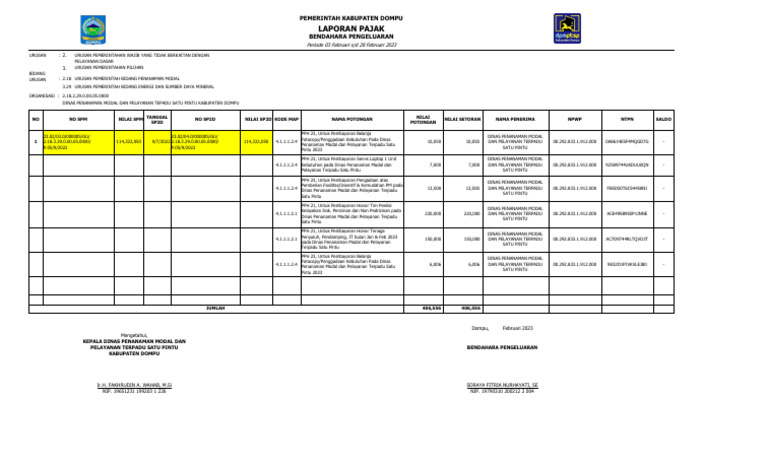 Contoh Rekap Manual Pajak | PDF Contoh Rekap Manual Pajak | PDF