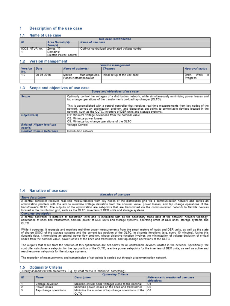 ICCS NTUA Optimal Centralized Coordinated Voltage Control | PDF ...