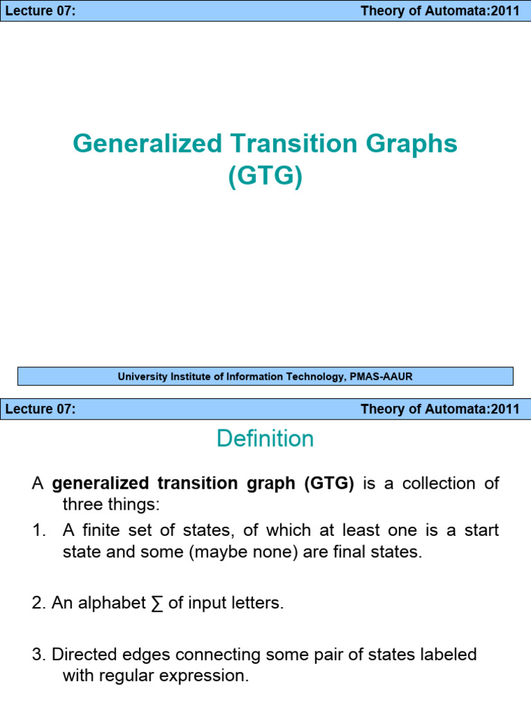 Lecture 7 | PDF | Models Of Computation | Theory Of Computation