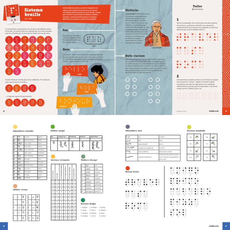 Sistema Braille PDF | Descargar gratis PDF | Escritura | Lingüística