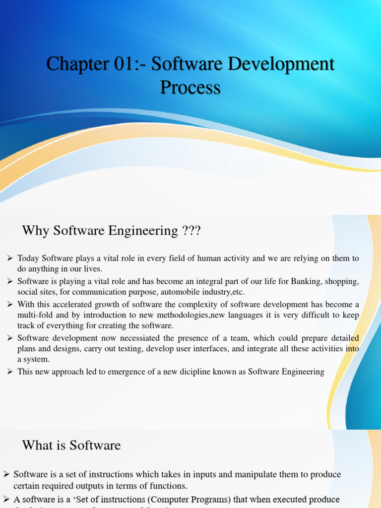 Chapter 01 Software Development Process | PDF Chapter 01 Software Development Process | PDF