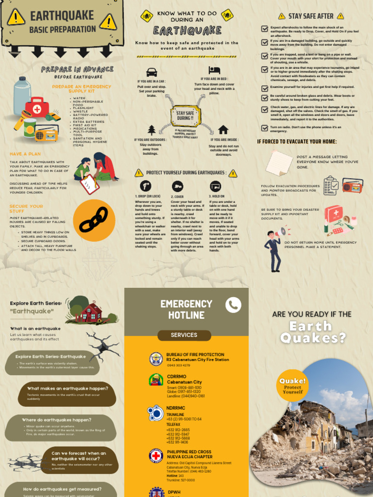 Trifold Brochure About Earthquake | PDF