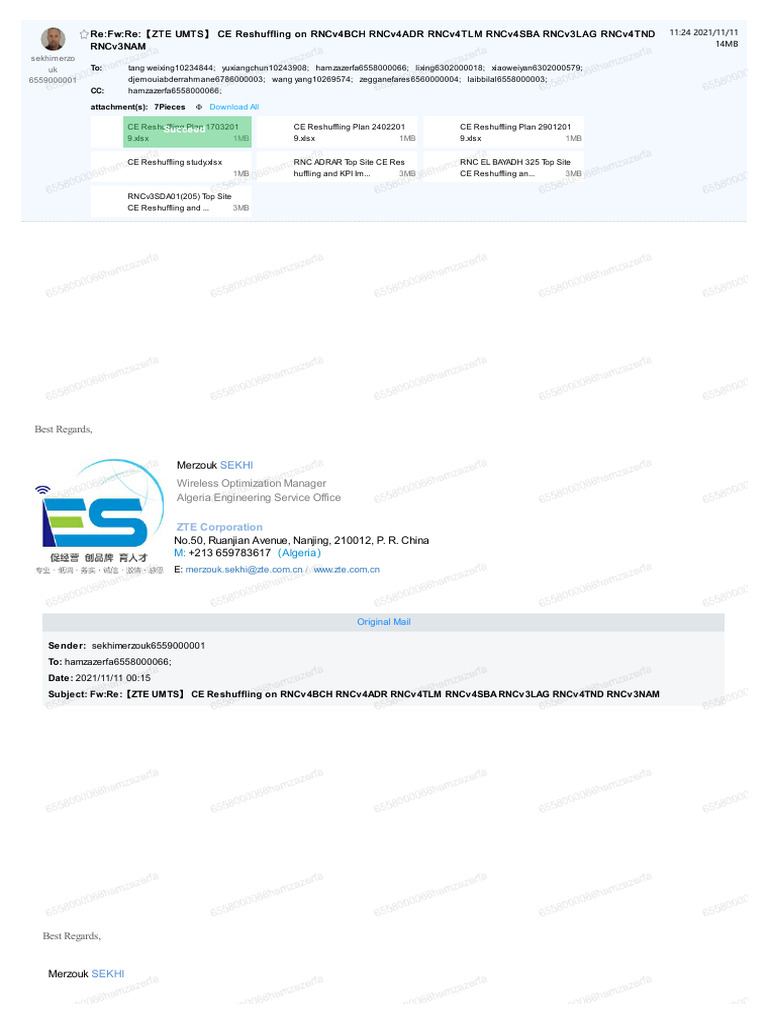 ReFwRe【ZTE UMTS】 CE Reshuffling on RNCv4BCH RNCv4ADR RNCv4TLM RNCv4SBA RNCv3LAG RNCv4TND ...