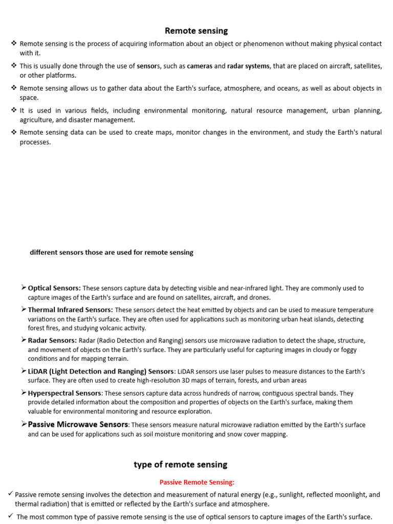 Rs and Ie Updated | PDF | Remote Sensing | Geographic Information System