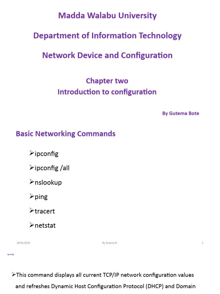 Chapter 2 Introduction to Configuration ( Updated) | PDF | Secure Shell | Parameter (Computer ...