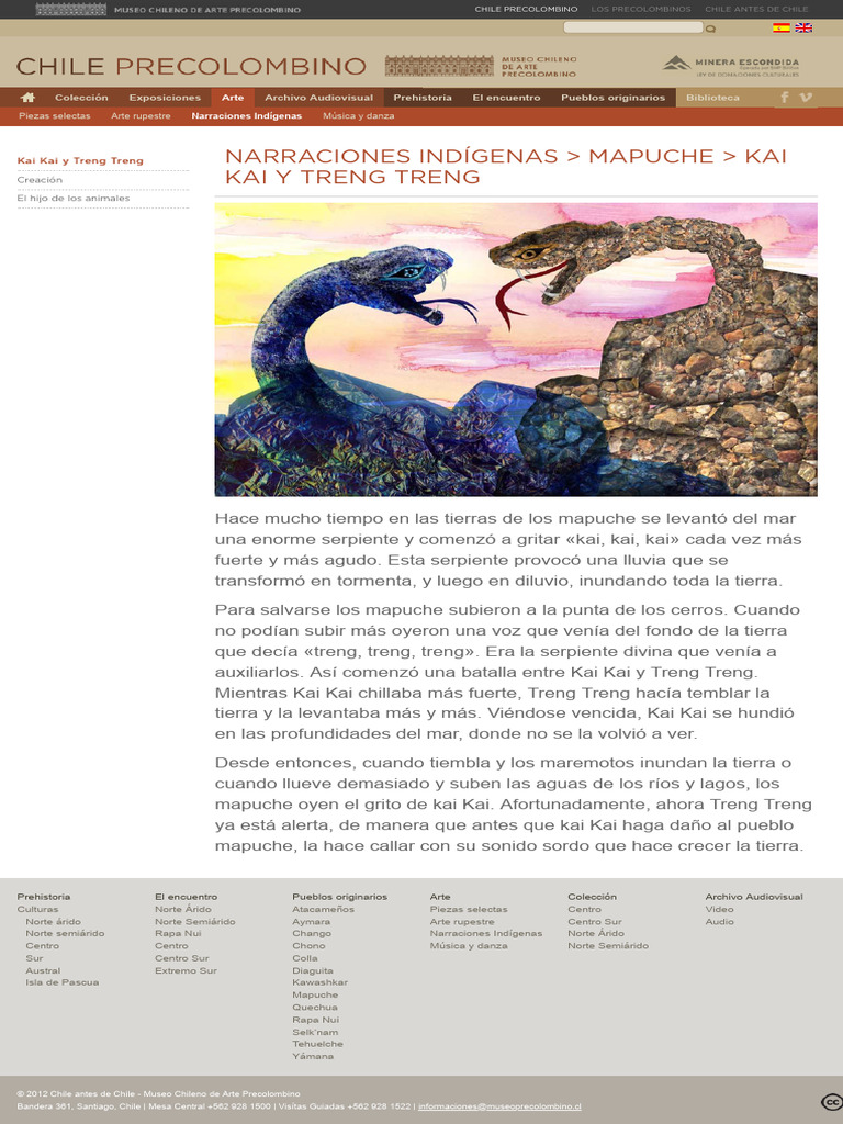 Kai Kai y Treng Treng – Mapuche - Chile Precolomb… | PDF
