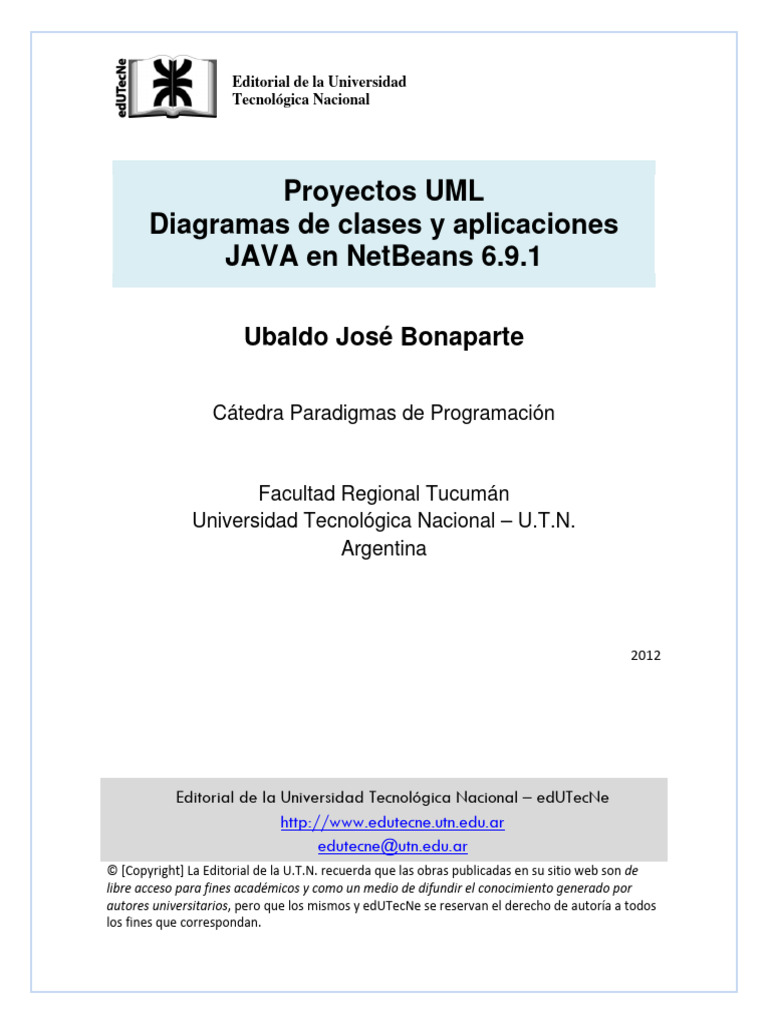M1 L3 Lectura Recomendada - Diagramas de Clases y Aplicaciones JAVA ...